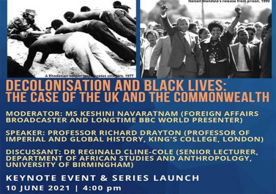Decolonisation and Black Lives: The case of the UK and the Commonwealth ...